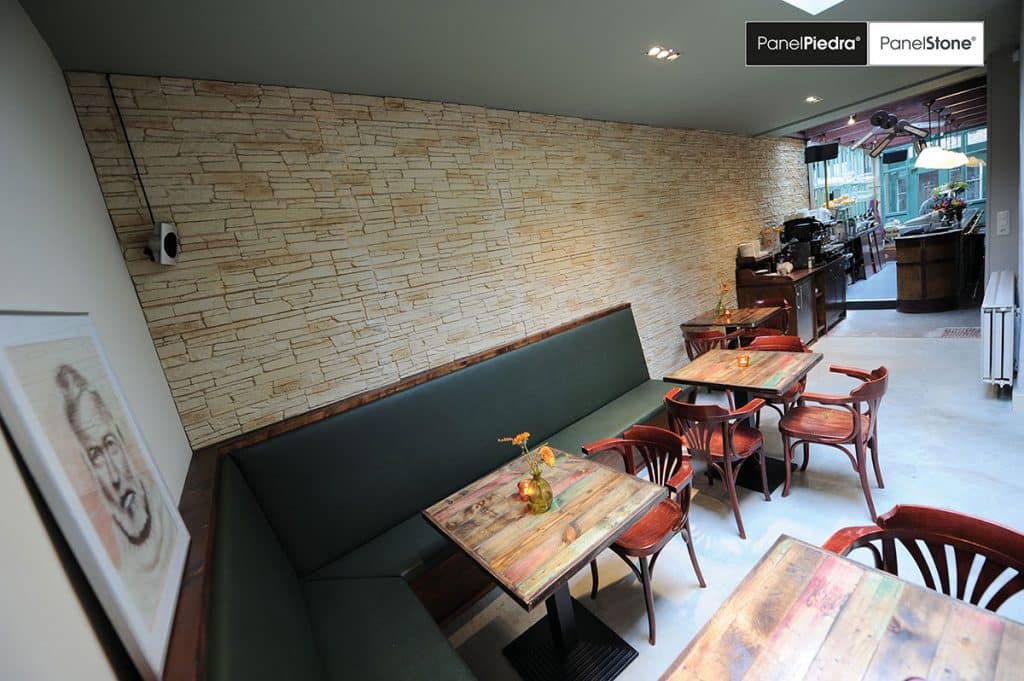 Decorar un Restaurante con Paneles de Piedra Pizarra