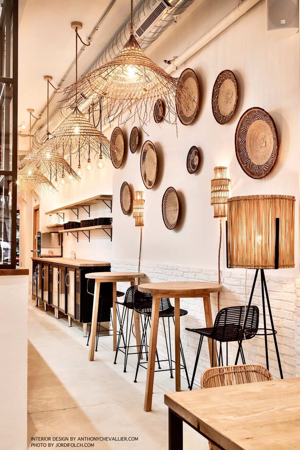 Restaurante ladrillo rustico blanco - PANELPIEDRA®